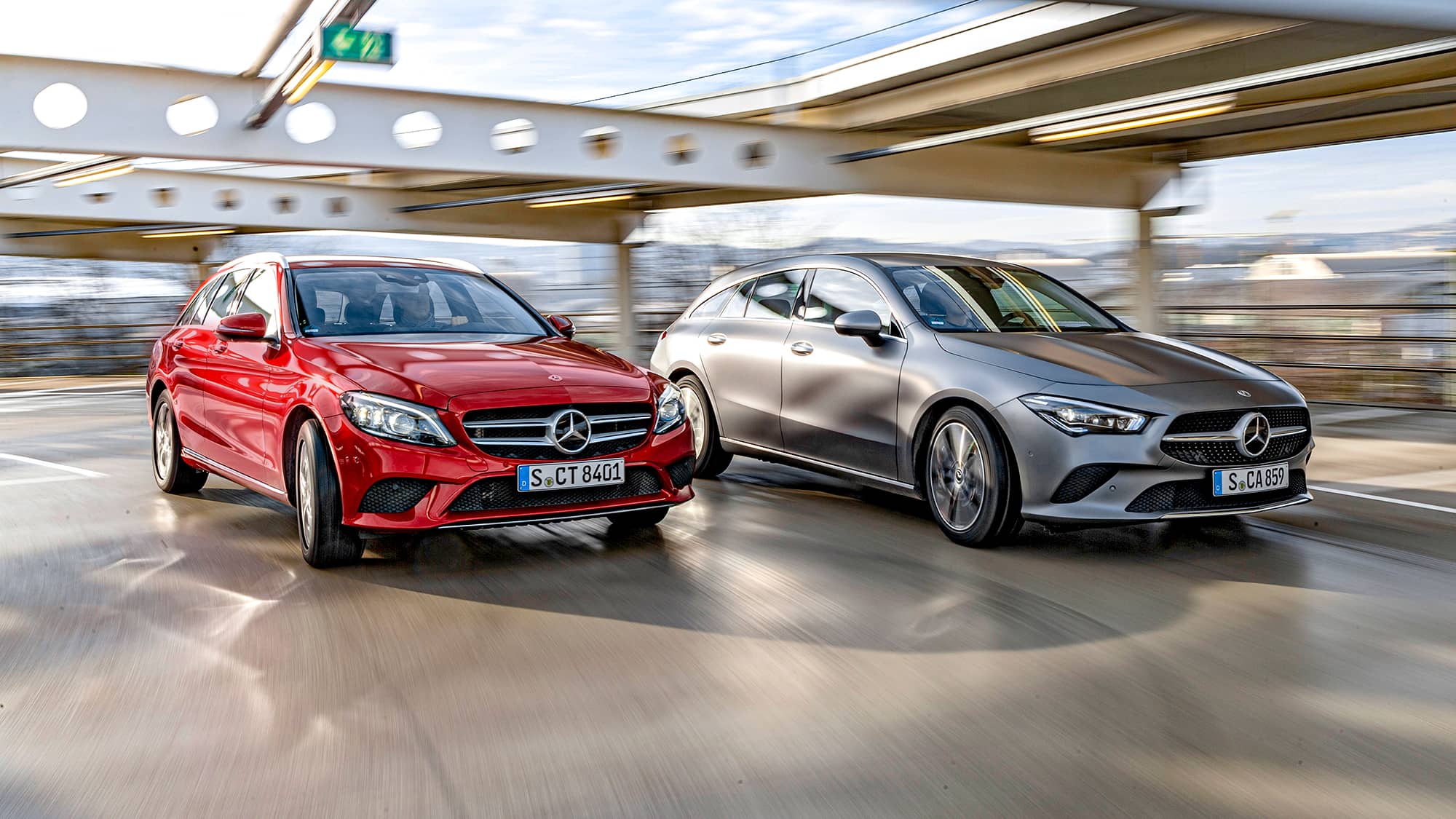 Mercedes CLA Shooting Brake und Mercedes C 300 T