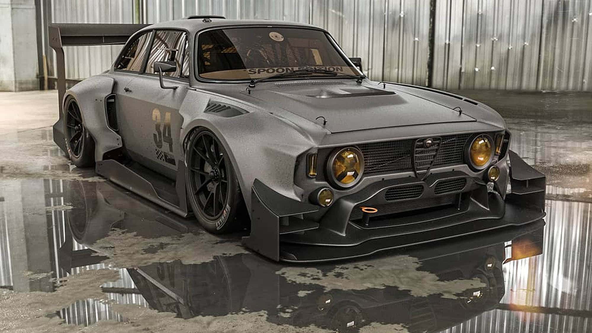 Breitbau extrem: Alfa Romeo Giulia Sprint GTA Spoon Edition