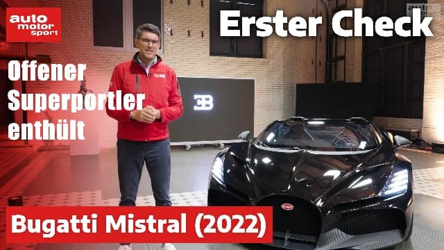 Bugatti W16 Mistral in der Neuvorstellung