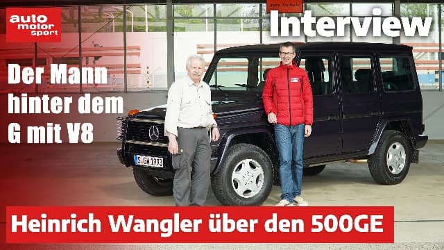 Heinrich Wangler im Interview über den Mercedes 500 GE mit V8