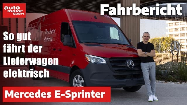 So fährt der neue elektrische Mercedes E-Sprinter