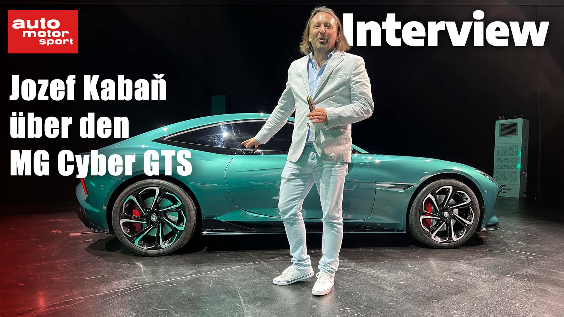 Jozef Kaban erklärt das Design des MG Cyber Concept