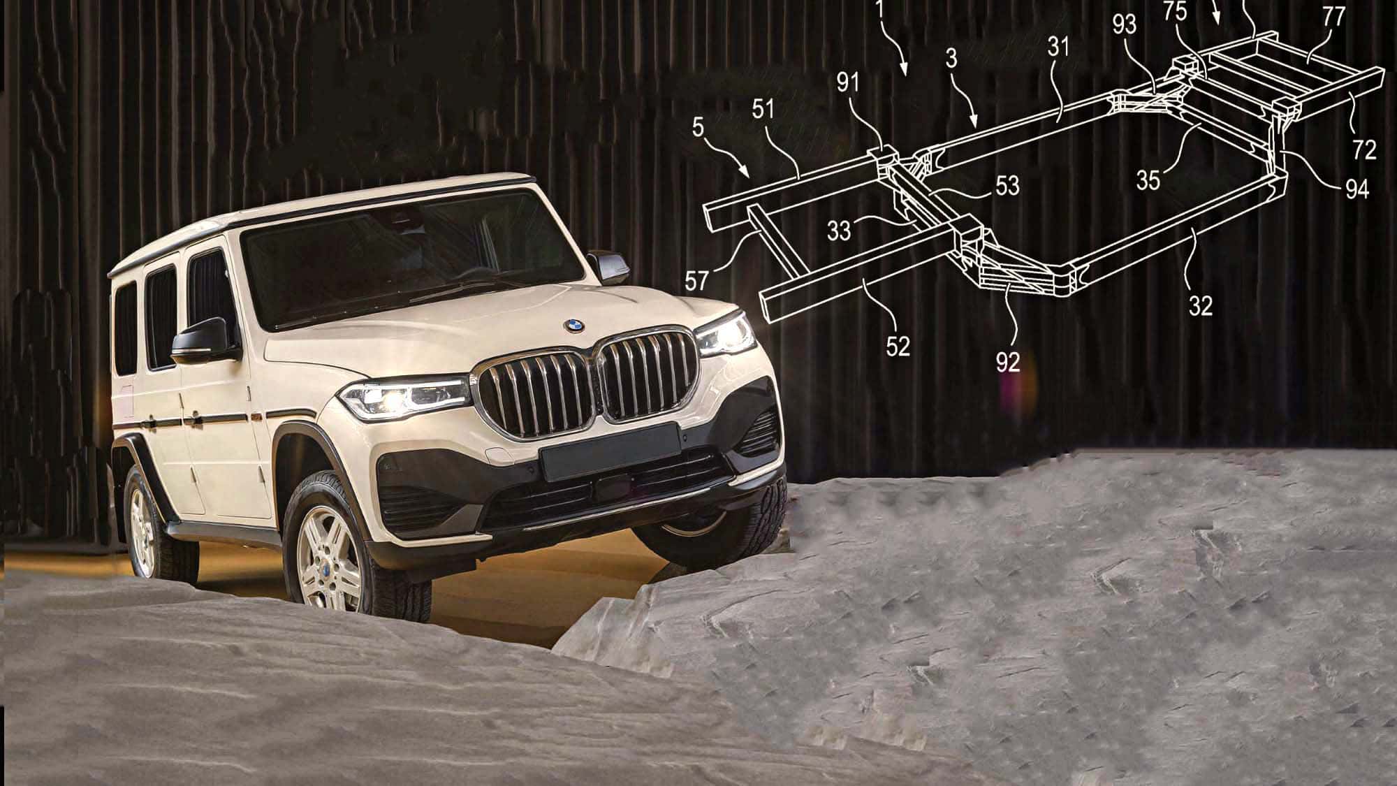 Leiterrahmen-Patent von BMW: Alles deutet auf neuen G-Klasse-Rivalen hin