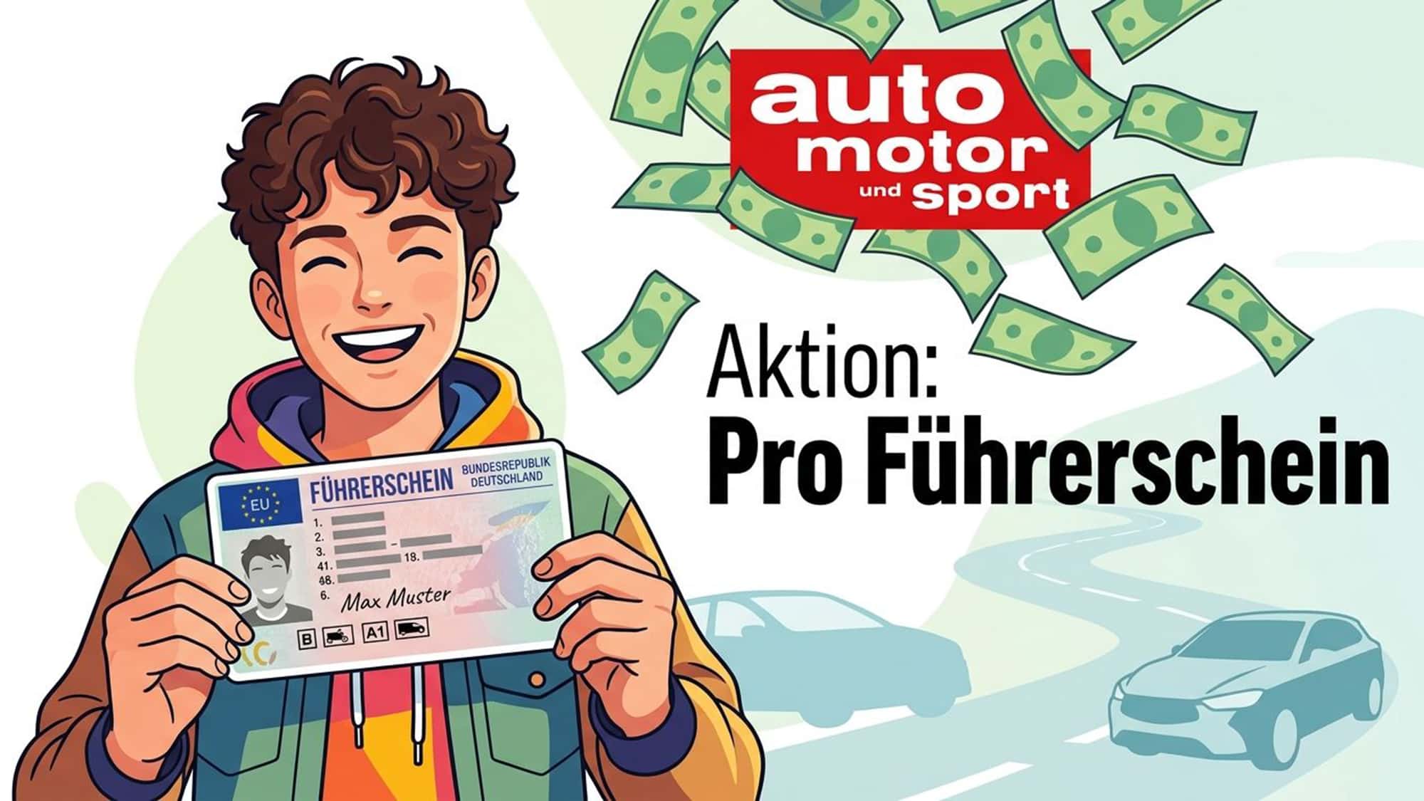 Gewinnspiel: Pro Führerschein 3000 Euro Sponsoring gewinnen