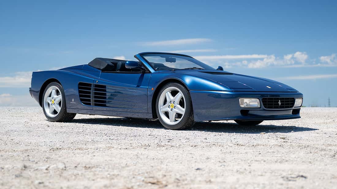 Ferrari 512 Lateral Azul